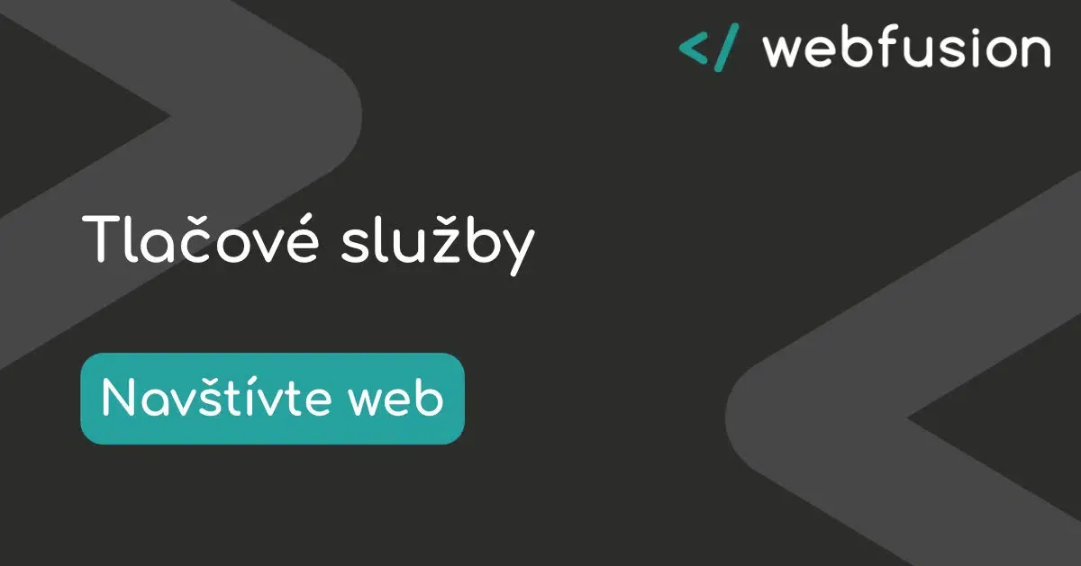 Tlačové služby - Webfusion